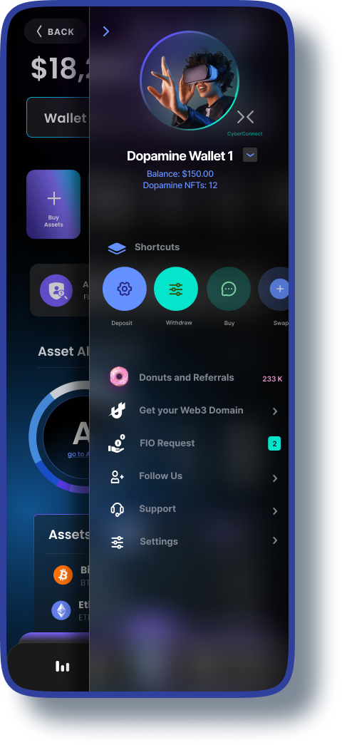Download Dopamine - The most powerful crypto mobile appa
